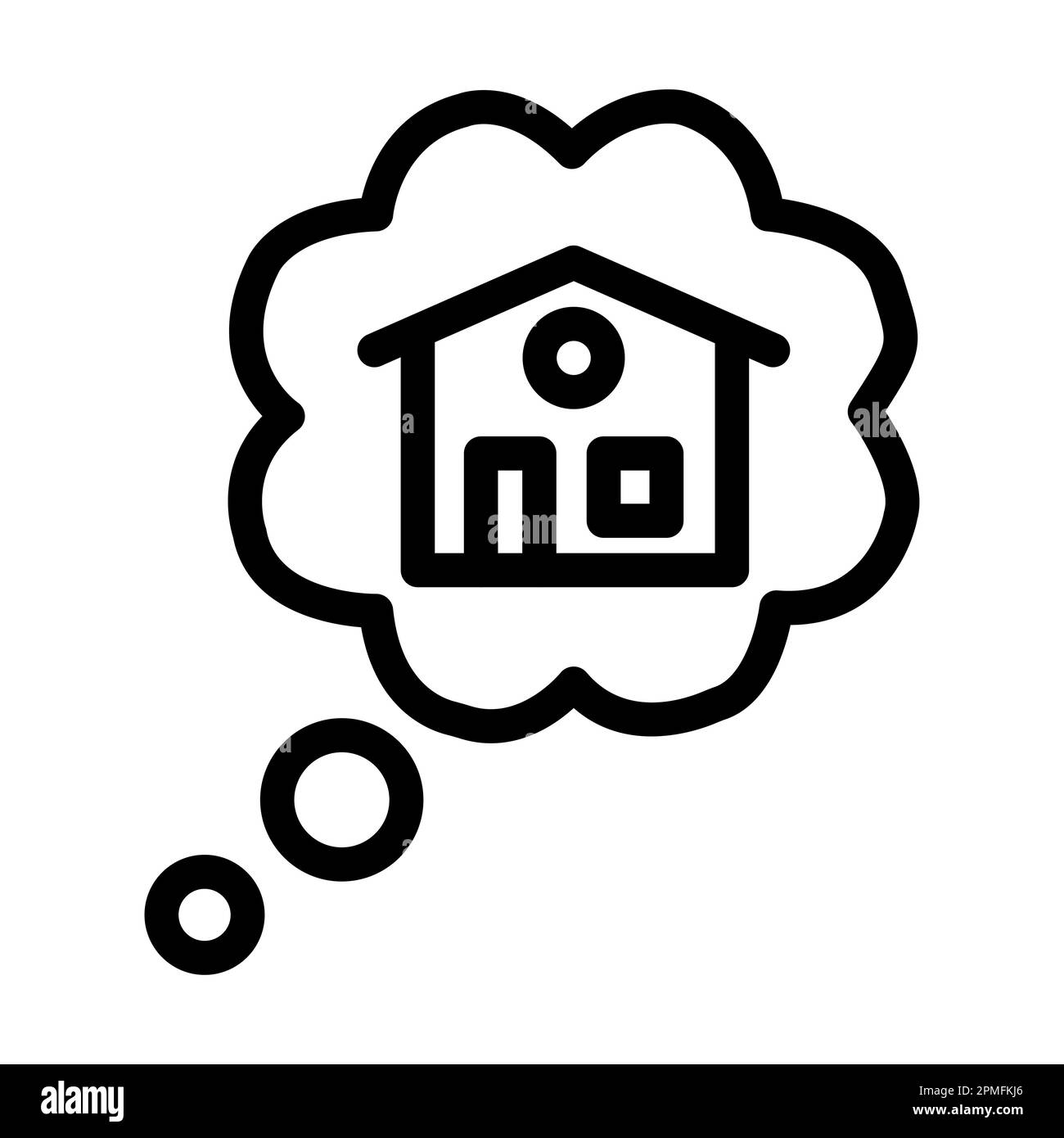 Dreams Vector Thick Line Icon For Personal And Commercial Use Stock ...