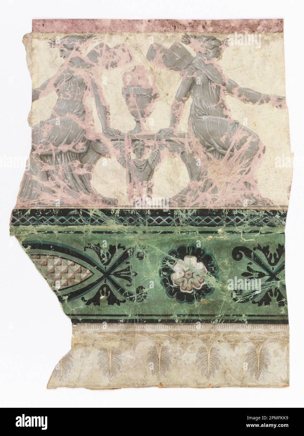 Border (possibly France); block-printed on handmade paper; 39 x 52 cm ...