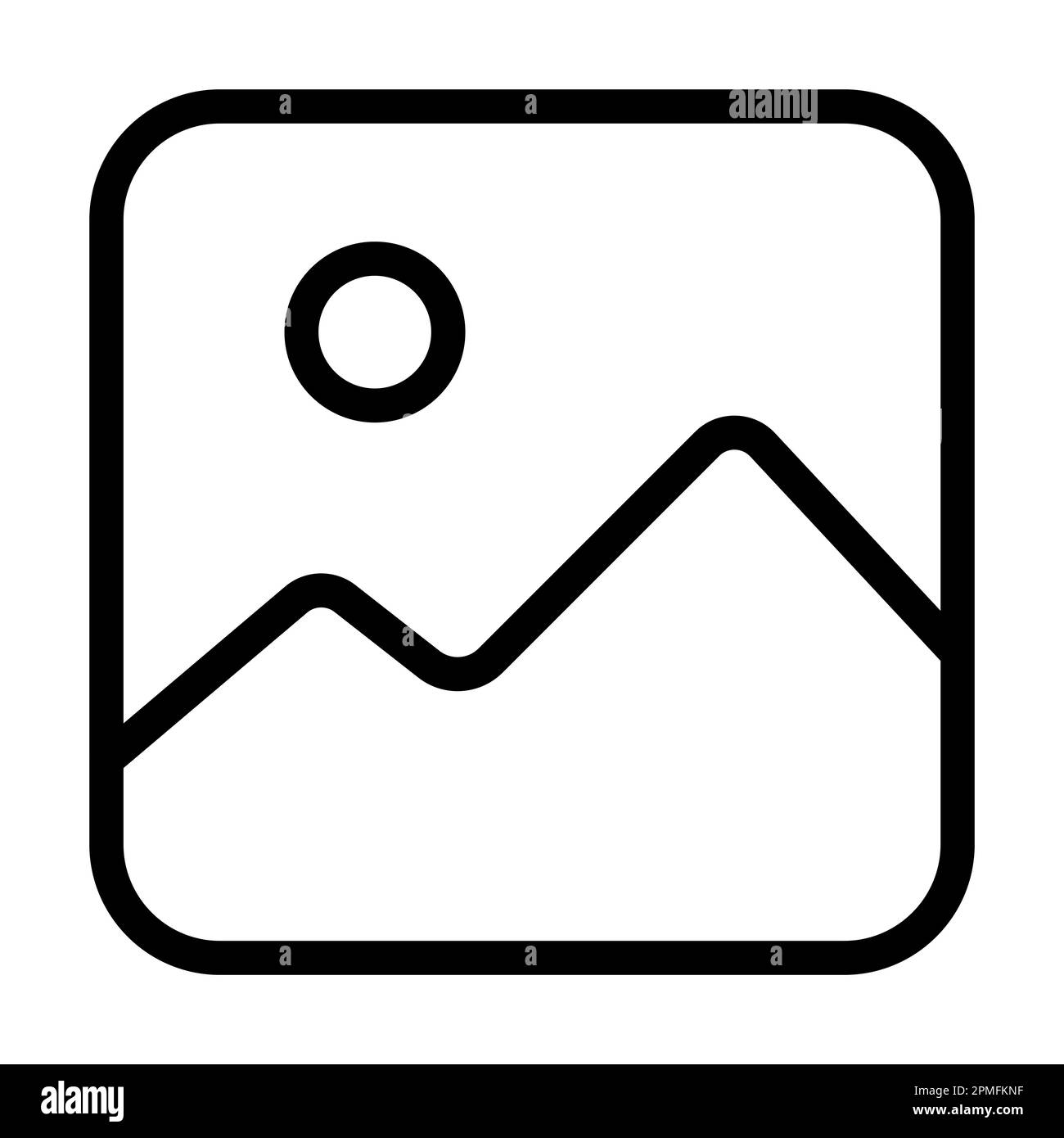 Picture Vector Thick Line Icon For Personal And Commercial Use Stock Photo - Alamy