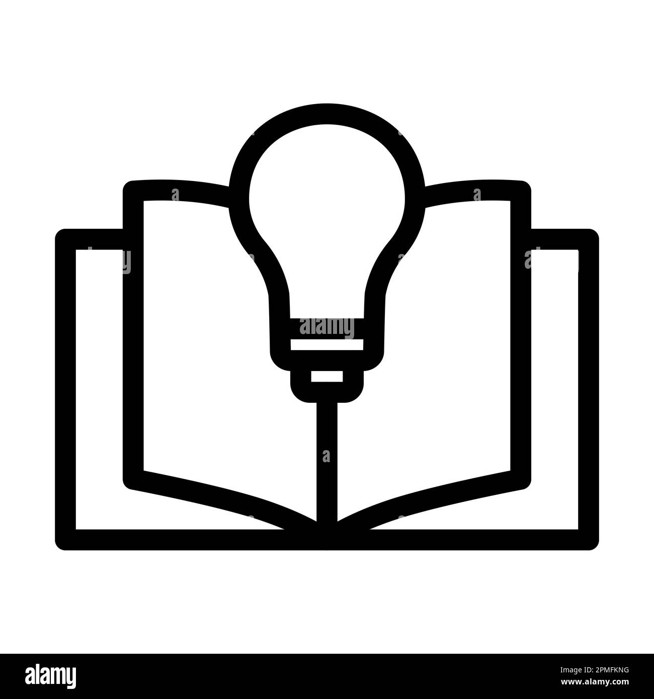 Learn Vector Thick Line Icon For Personal And Commercial Use Stock Photo - Alamy