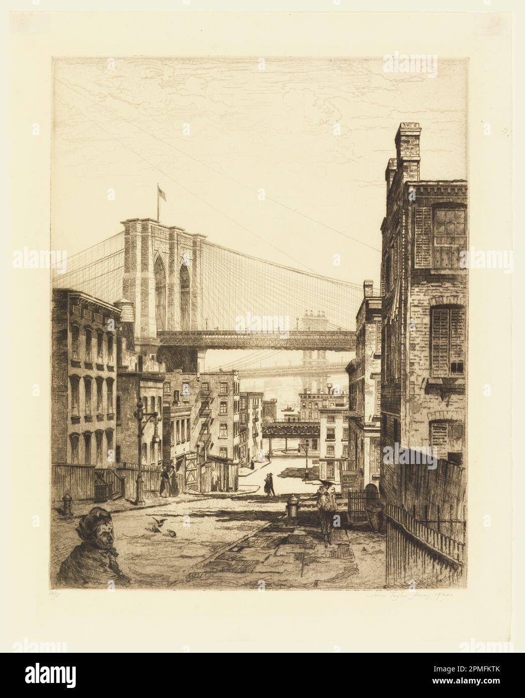 Print, Cobwebs; John Taylor Arms (1887 – 1953); USA; etching in dark ...