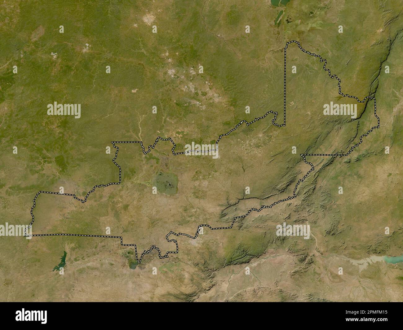 Central, region of Zambia. Low resolution satellite map Stock Photo - Alamy