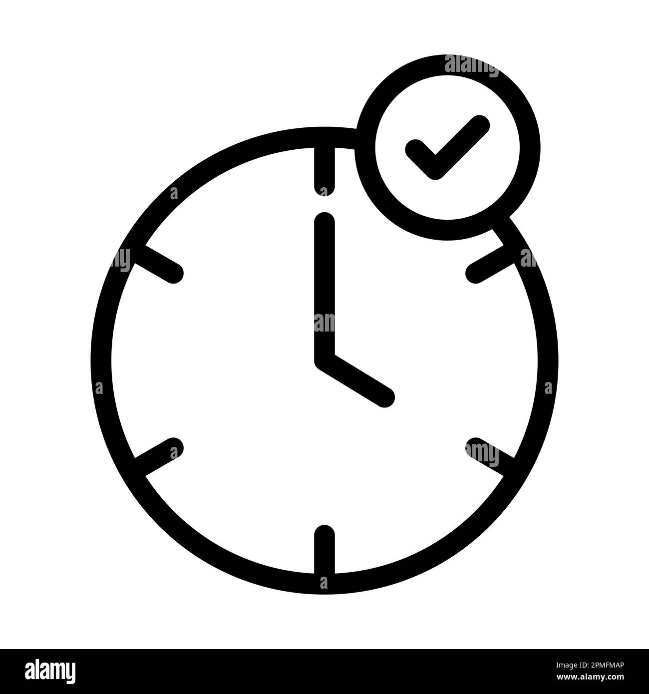 Time Vector Thick Line Icon For Personal And Commercial Use Stock Photo - Alamy