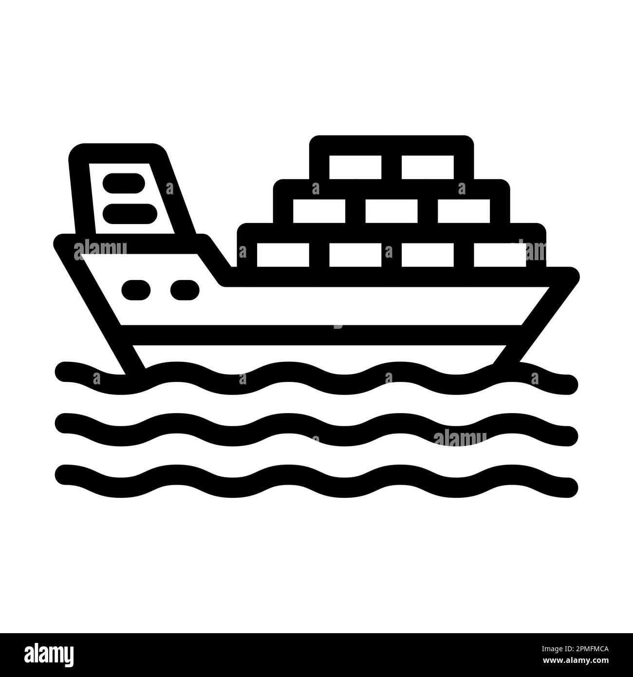 Shipping Vector Thick Line Icon For Personal And Commercial Use Stock Photo - Alamy