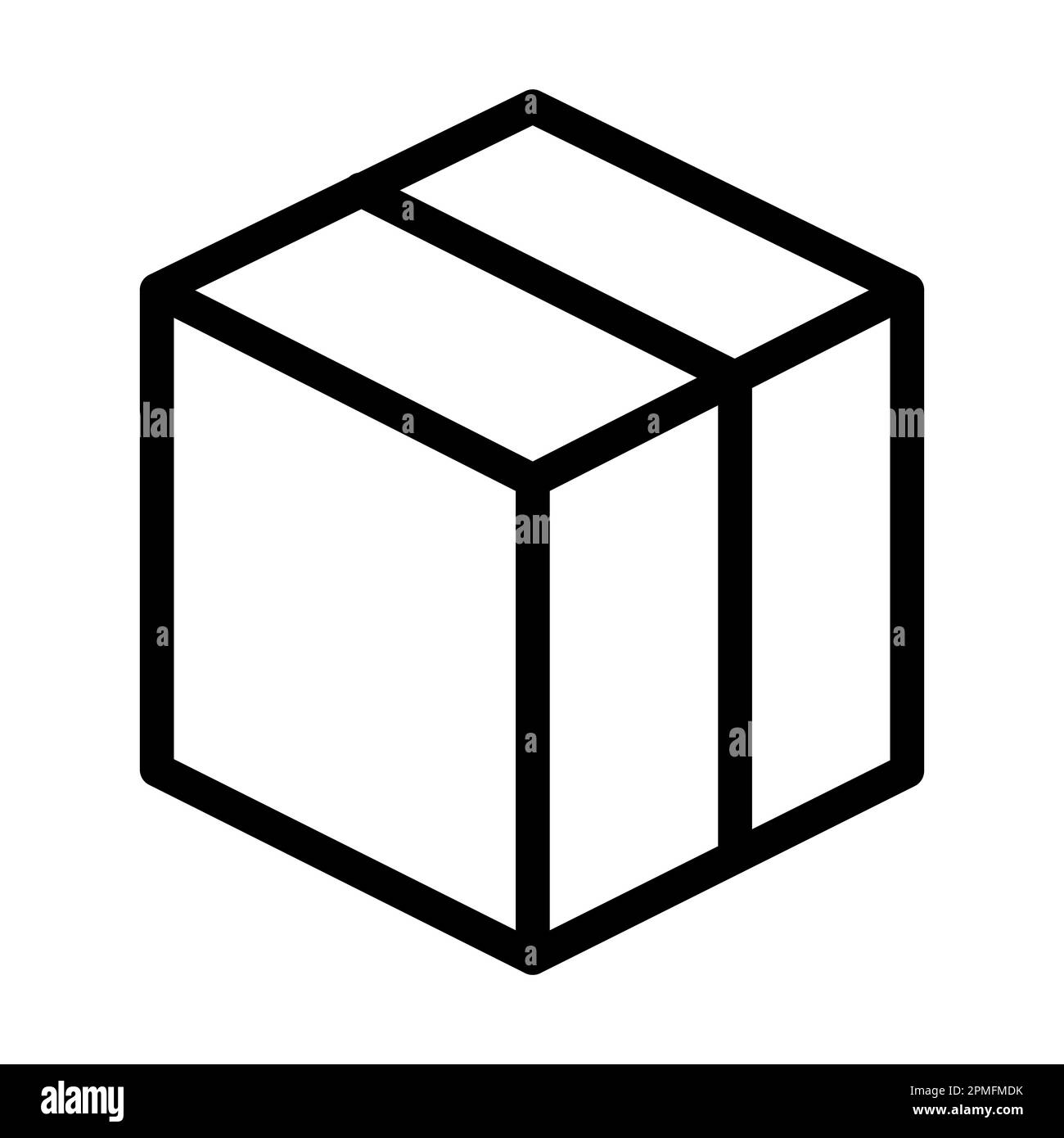 Box Vector Thick Line Icon For Personal And Commercial Use Stock Photo ...