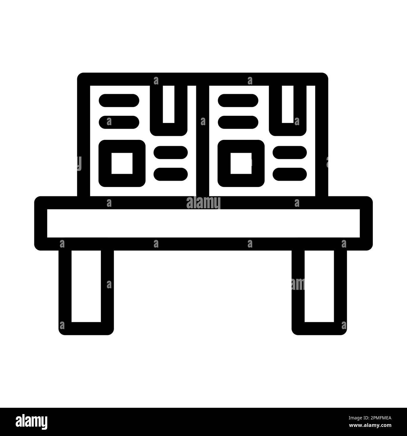 Packages Vector Thick Line Icon For Personal And Commercial Use Stock Photo - Alamy