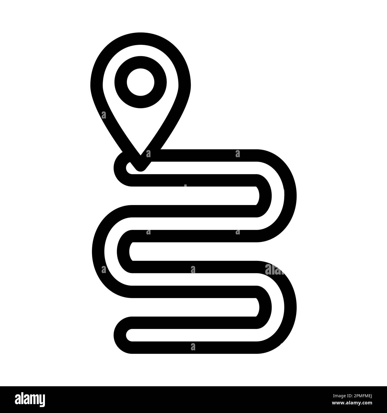 Tracking Vector Thick Line Icon For Personal And Commercial Use Stock Photo - Alamy