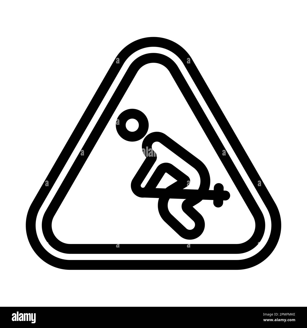 Sign Vector Thick Line Icon For Personal And Commercial Use Stock Photo - Alamy