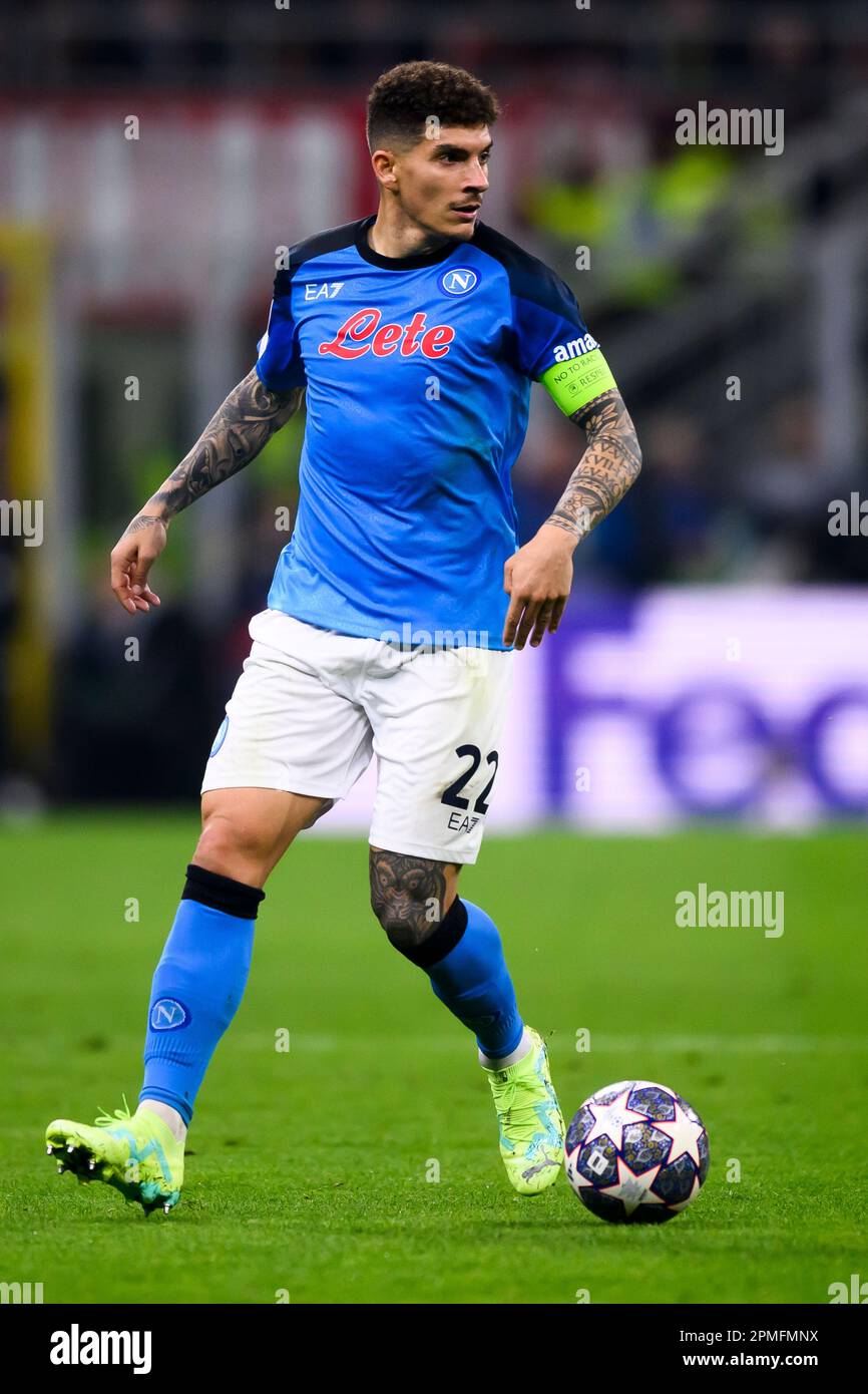 Milan, Italy. 12 April 2023. Giovanni Di Lorenzo of SSC Napoli in ...