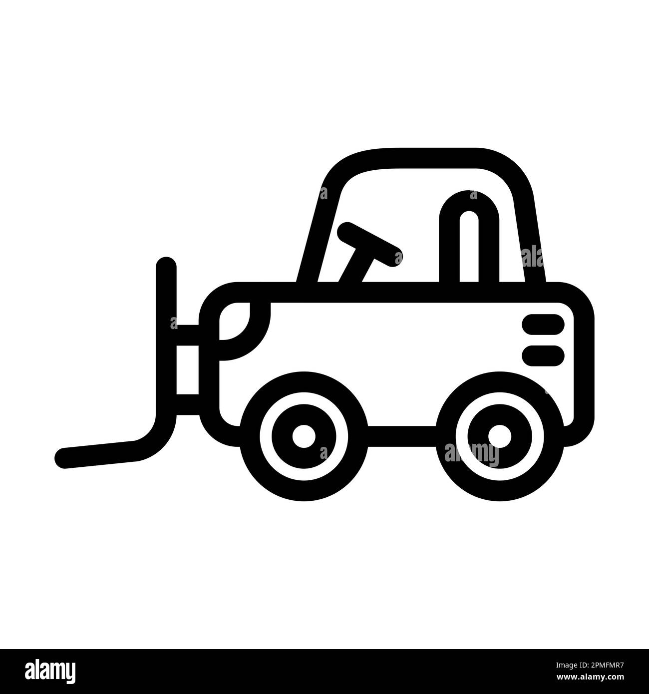 Plow Vector Thick Line Icon For Personal And Commercial Use Stock Photo ...