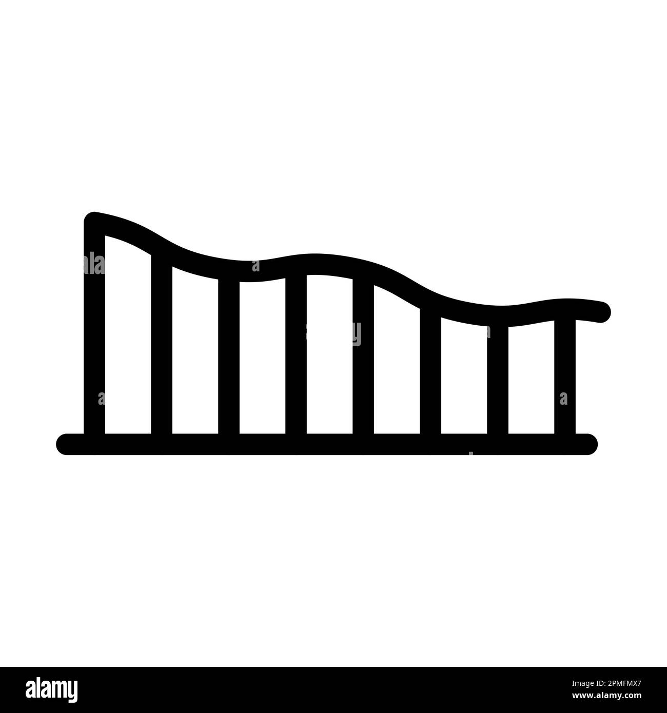 Rail Vector Thick Line Icon For Personal And Commercial Use Stock Photo - Alamy