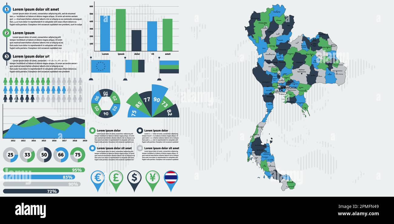 Map of thailand regions hi-res stock photography and images - Alamy