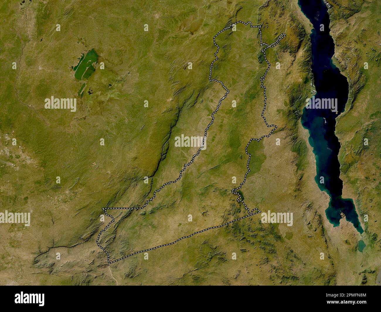 Eastern, region of Zambia. Low resolution satellite map Stock Photo - Alamy