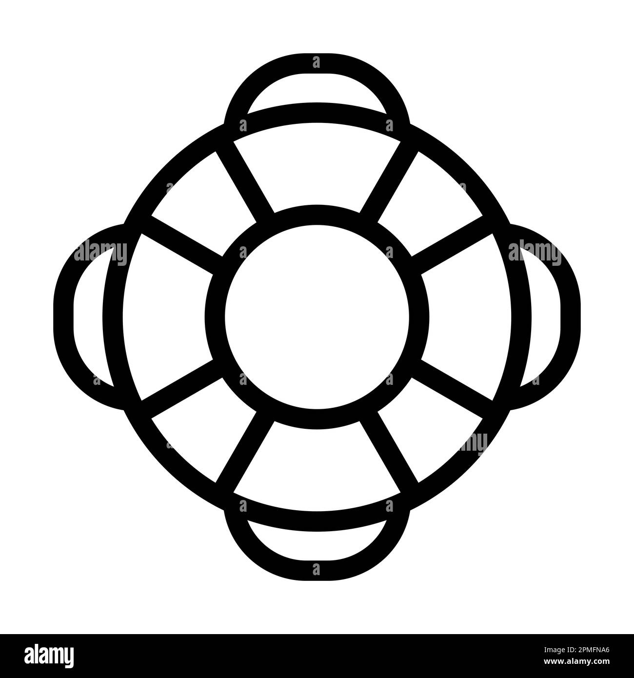 Life Saver Vector Thick Line Icon For Personal And Commercial Use Stock ...