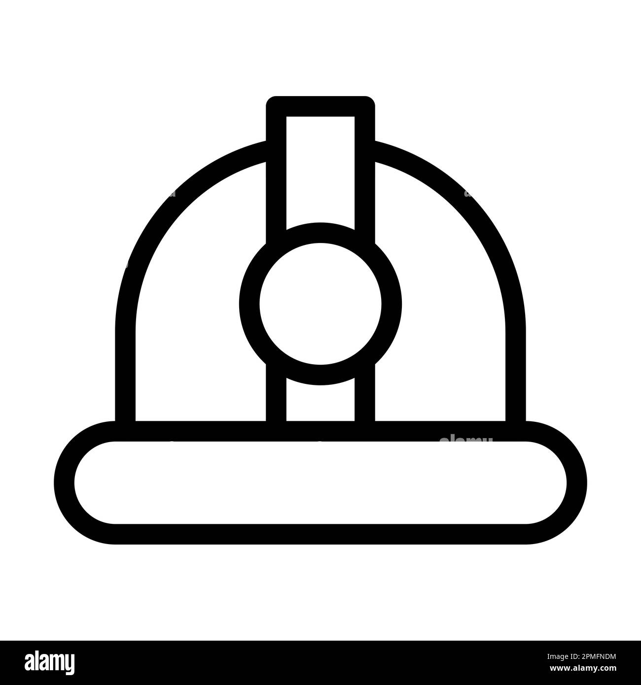 Hard Hat Vector Thick Line Icon For Personal And Commercial Use Stock ...