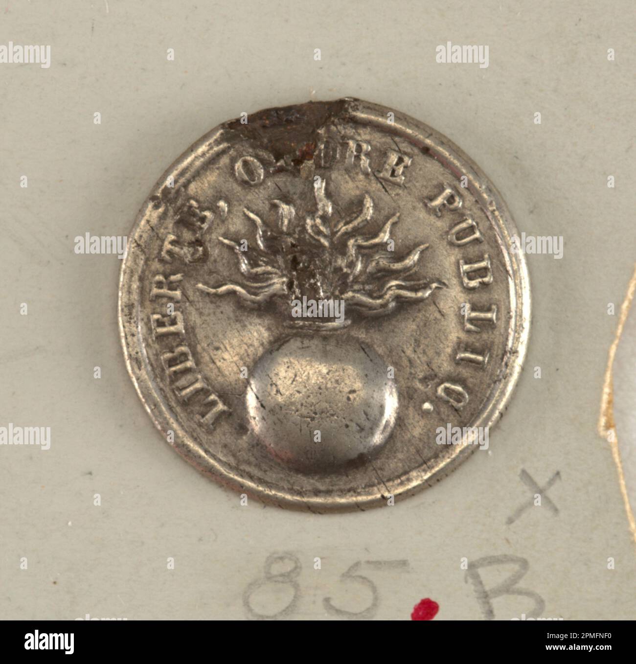 Buttons (France); pewter and brass Stock Photo - Alamy