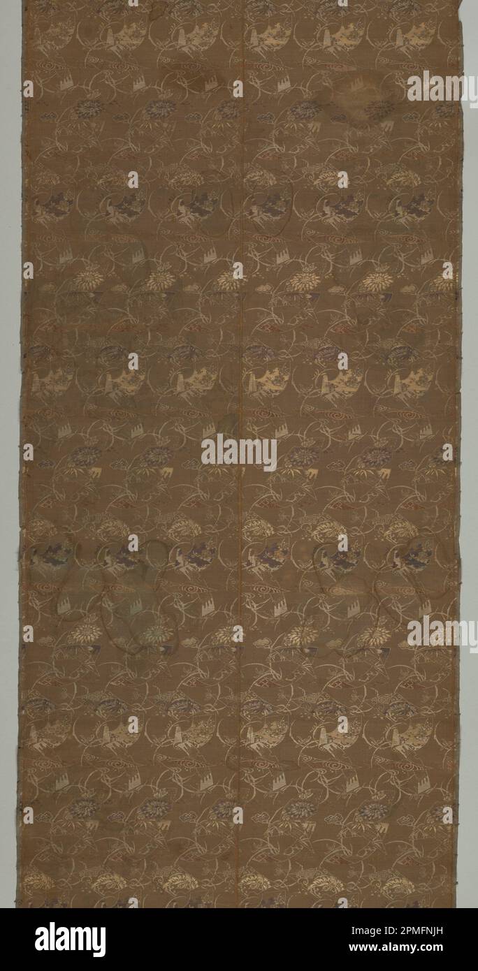 Textile (Japan); silk, gilded paper Stock Photo - Alamy