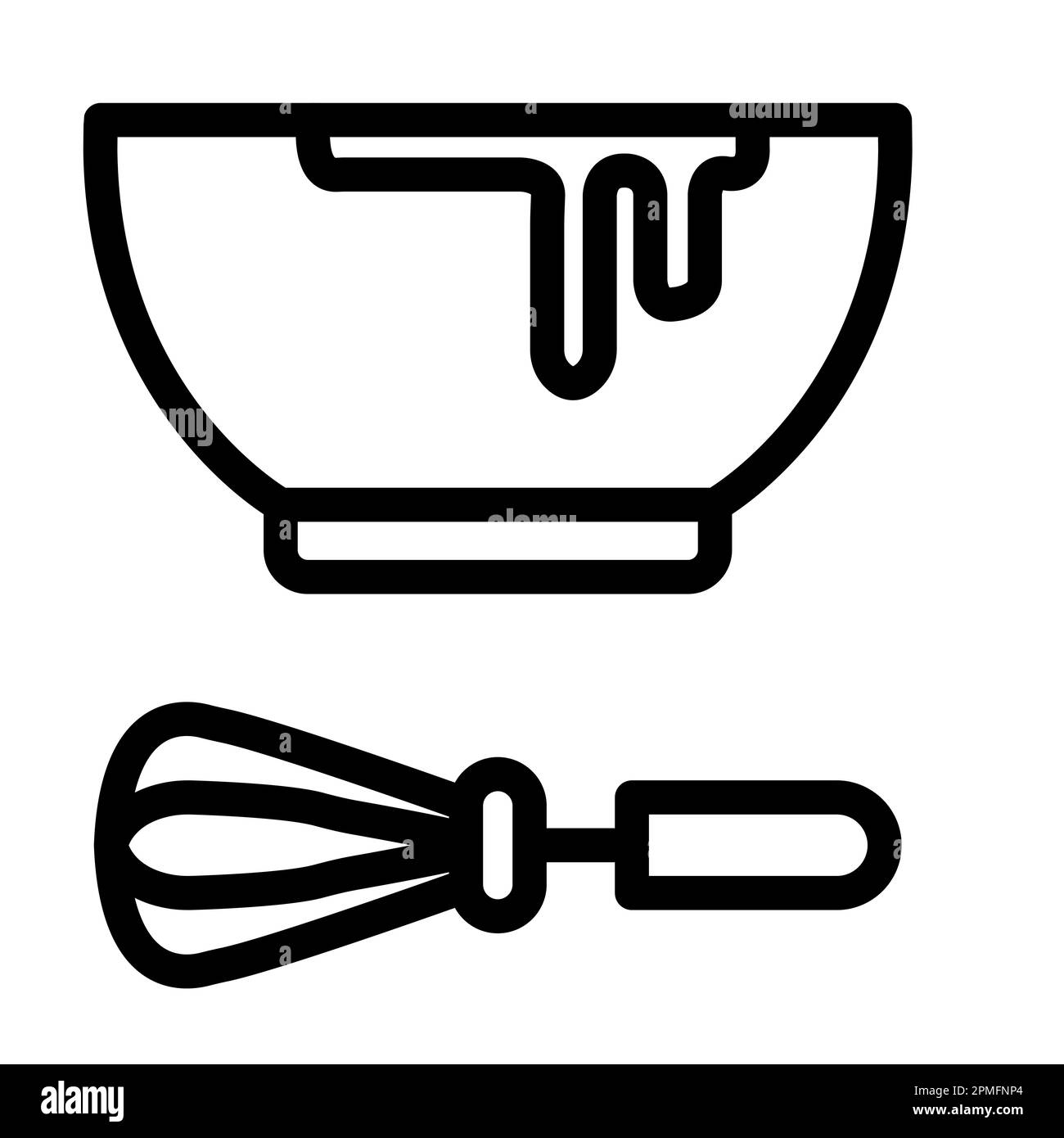 Mixing Vector Thick Line Icon For Personal And Commercial Use Stock ...