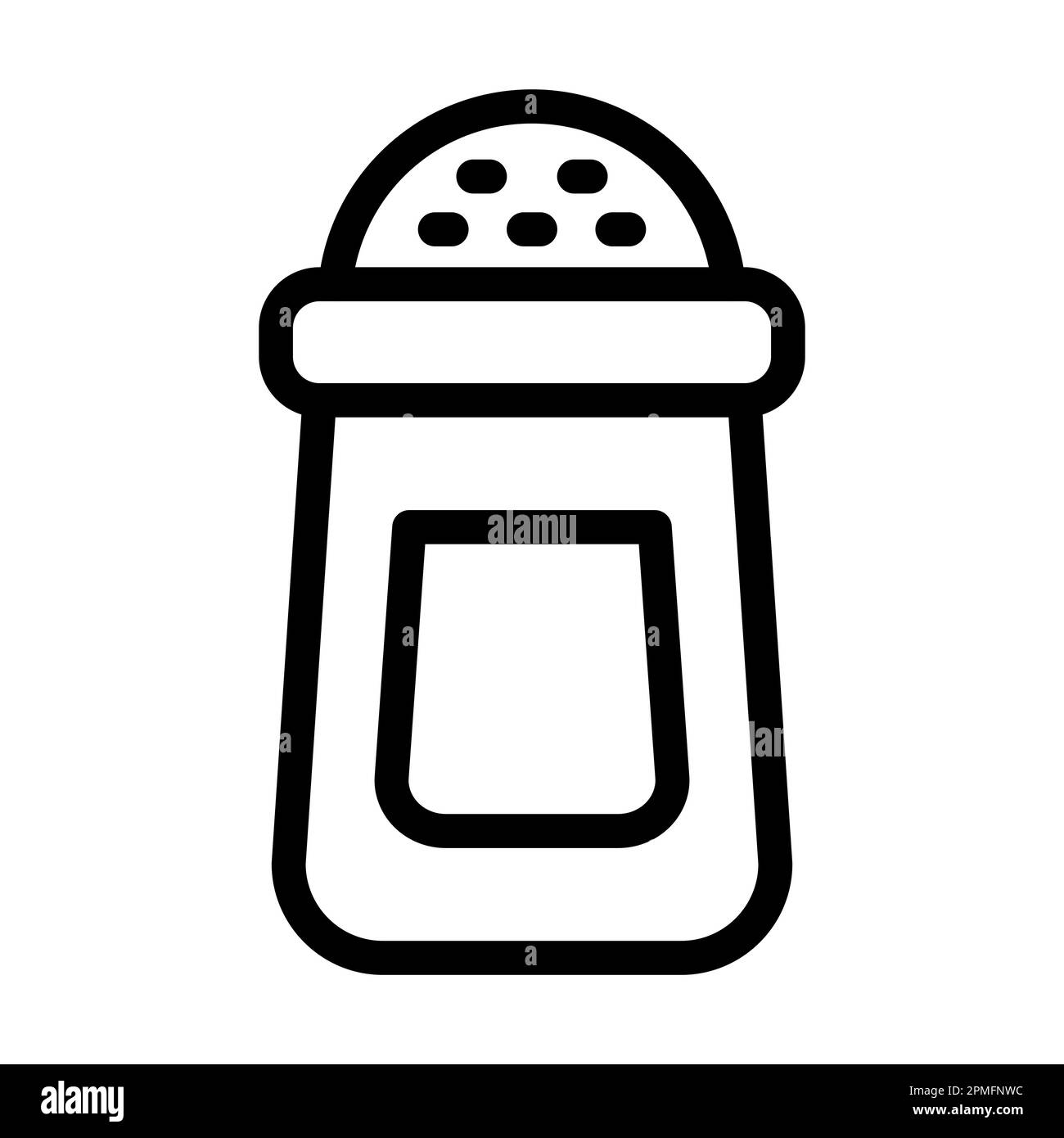 Salt Vector Thick Line Icon For Personal And Commercial Use Stock Photo ...