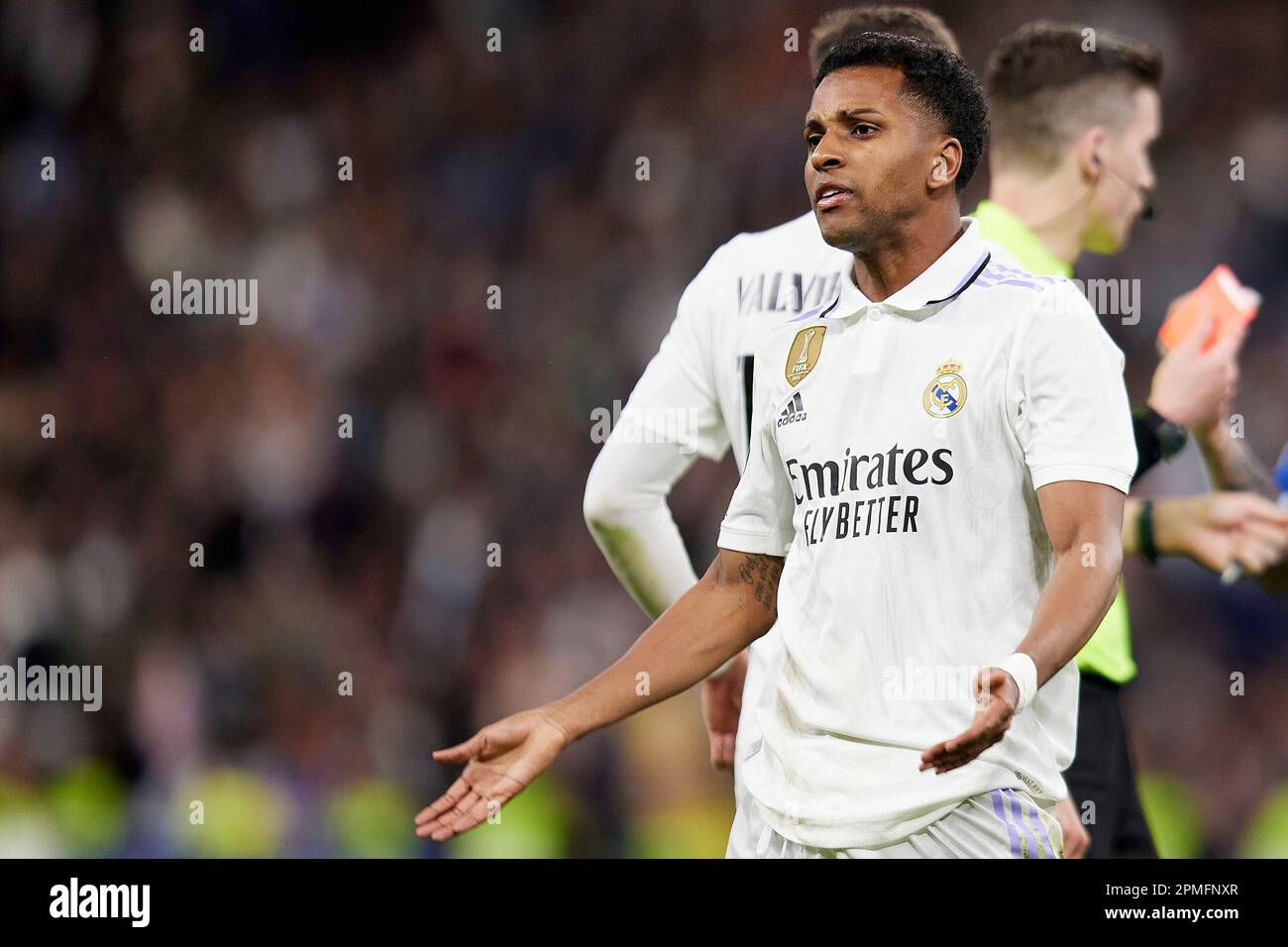Madrid, Madrid, Spain. 12th Apr, 2023. Rodrygo Goes of Real Madrid ...