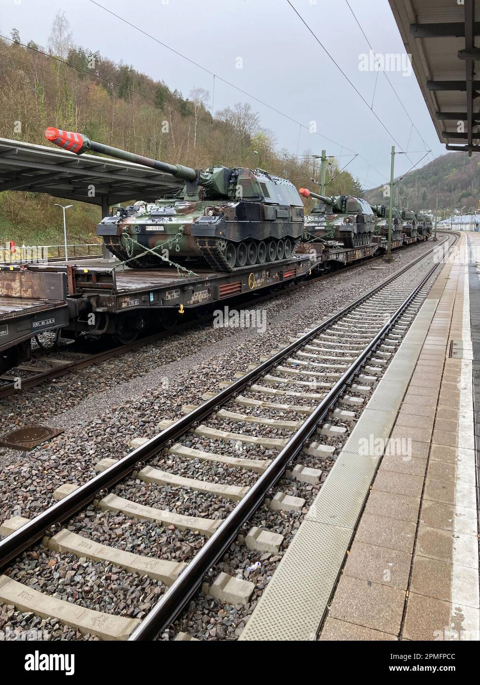 Horb Am Neckar, Germany. 13th Apr, 2023. Self-propelled armored ...