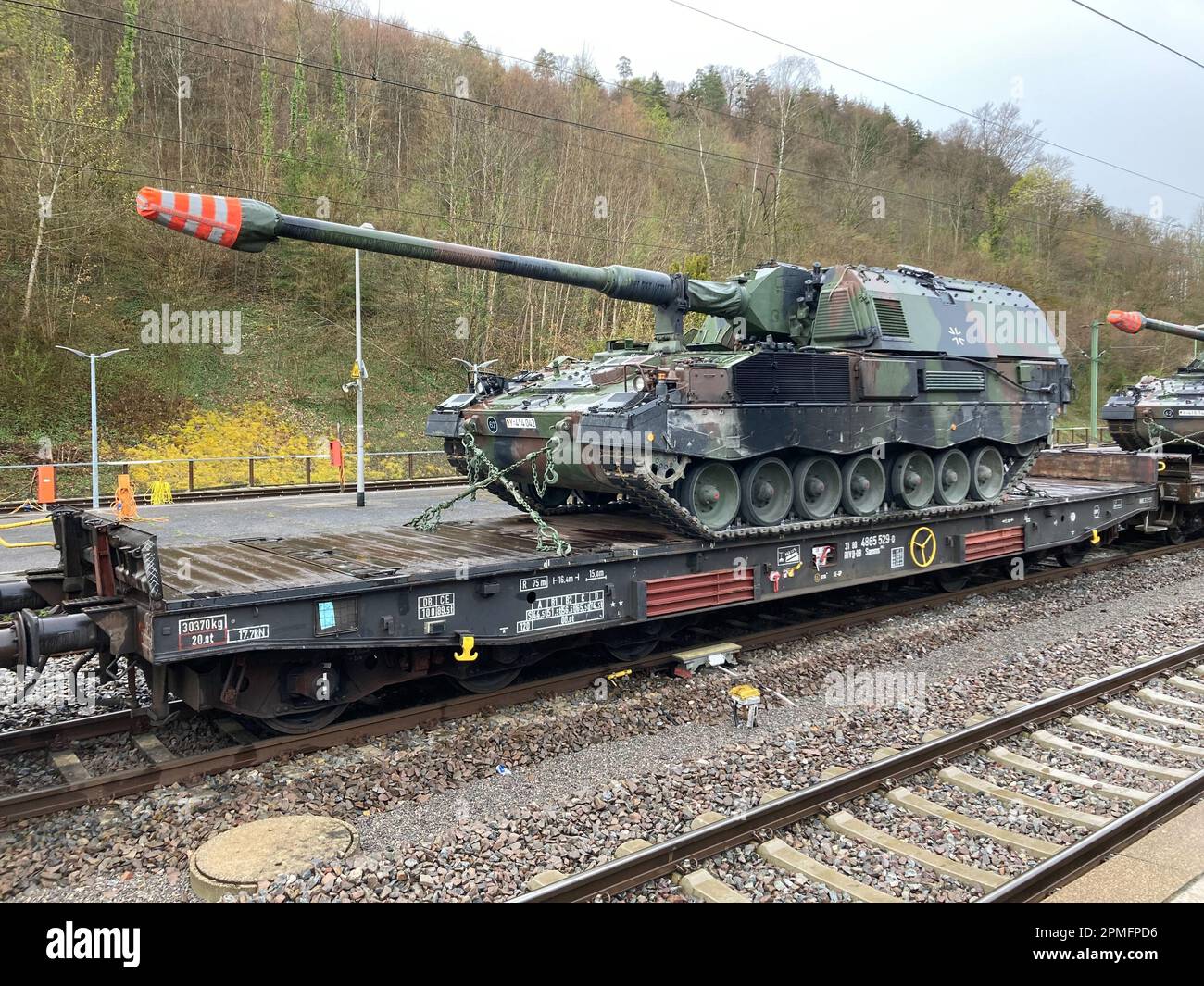 Horb Am Neckar, Germany. 13th Apr, 2023. Self-propelled armored ...