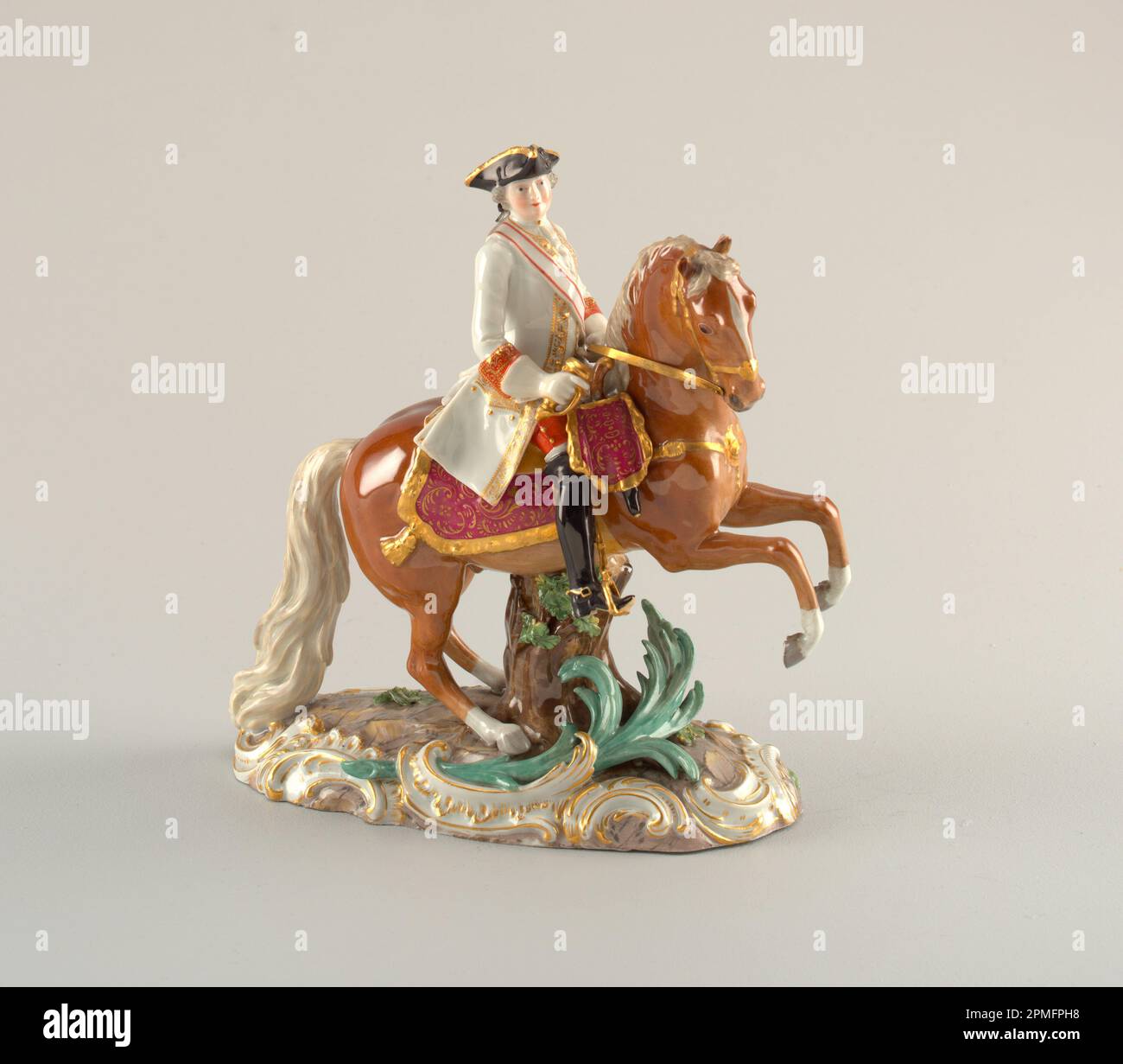 Figure of an Officer on Horseback Figure; Manufactured by Meissen ... Figure of an Officer on Horseback Figure; Manufactured by Meissen ...