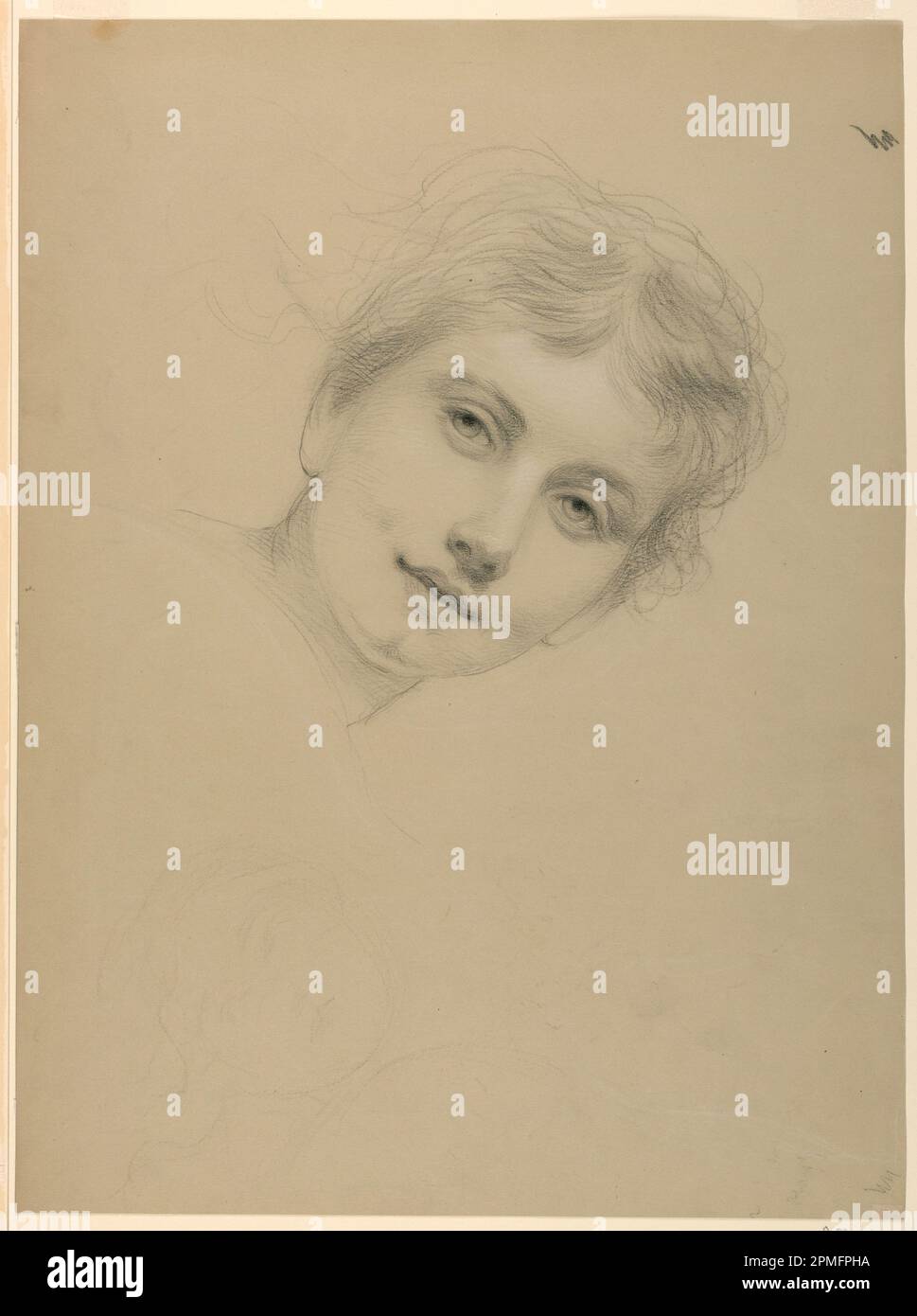 Drawing, Sketch for a Bacchante; Daniel Huntington (American, 1816–1906 ...