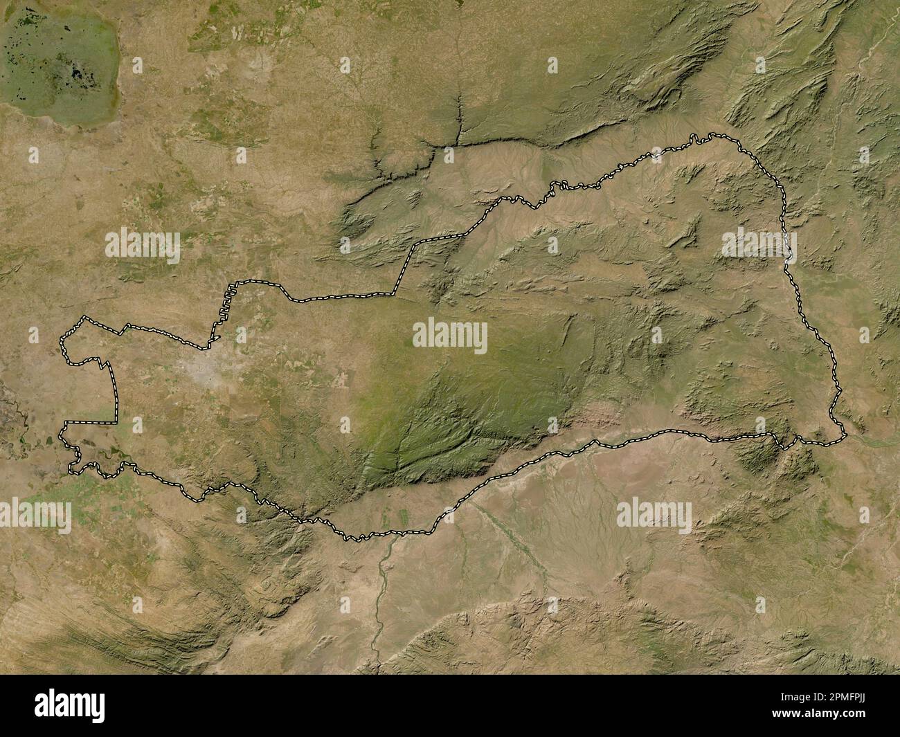 Zambia map zoom border satellite hi-res stock photography and images - Alamy