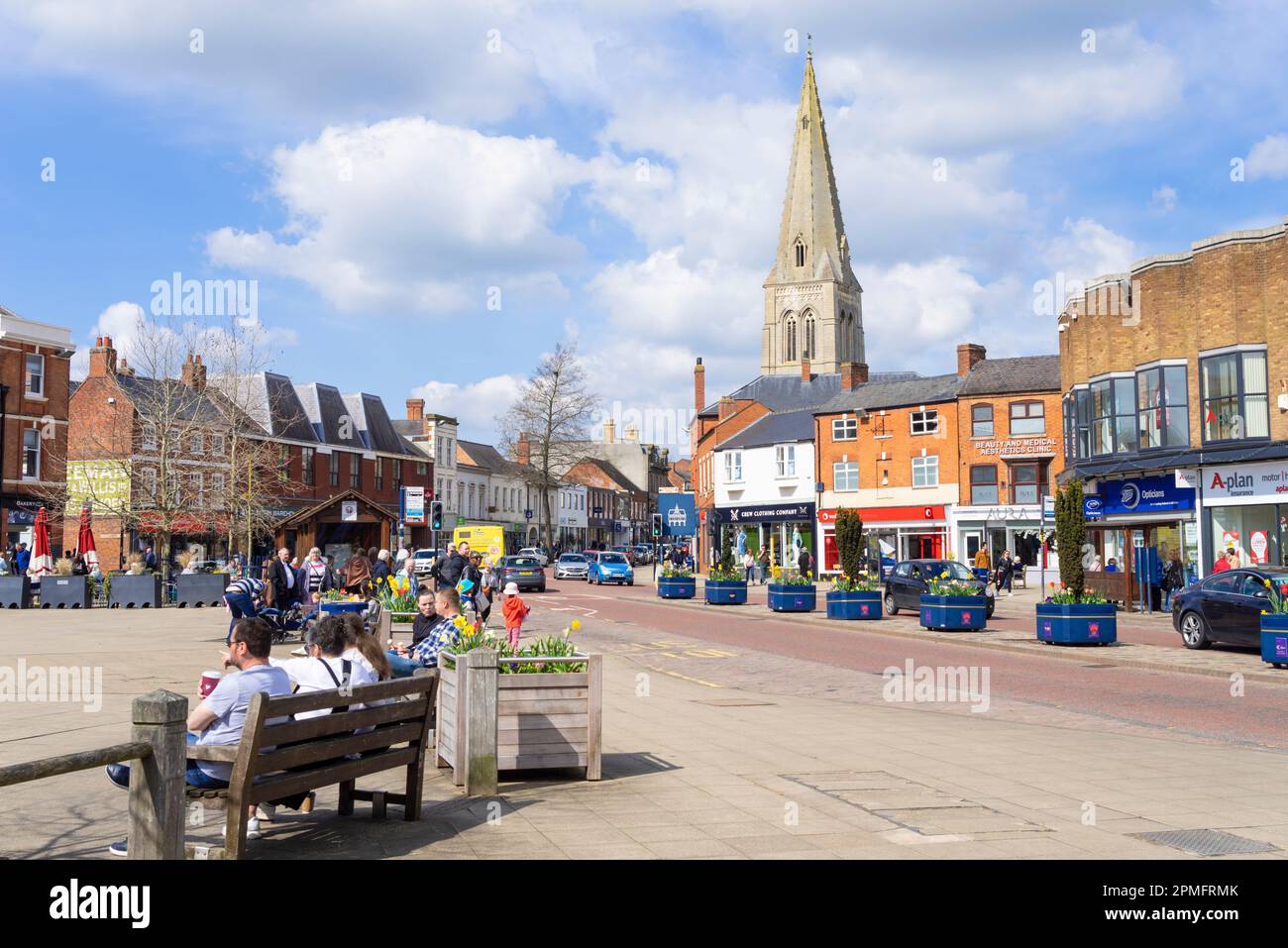 English church spire and town square hi-res stock photography and ...