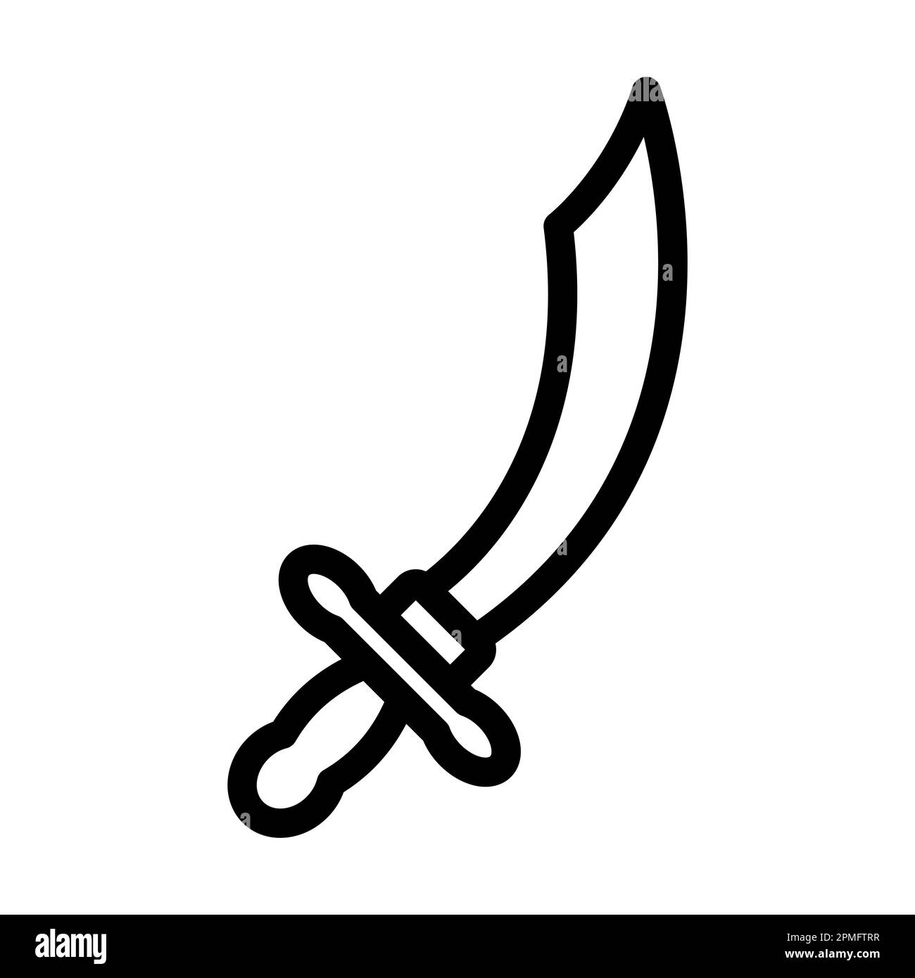 Saber Vector Thick Line Icon For Personal And Commercial Use Stock ...