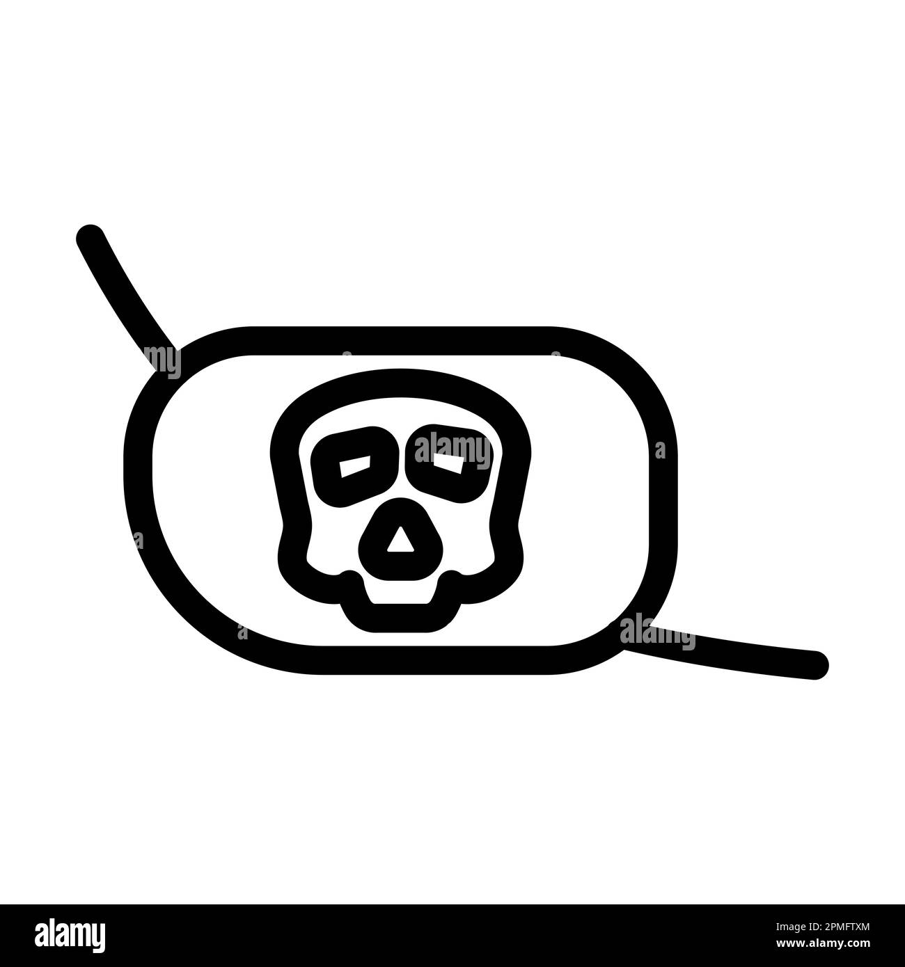 Eyepatch Vector Thick Line Icon For Personal And Commercial Use Stock Photo - Alamy