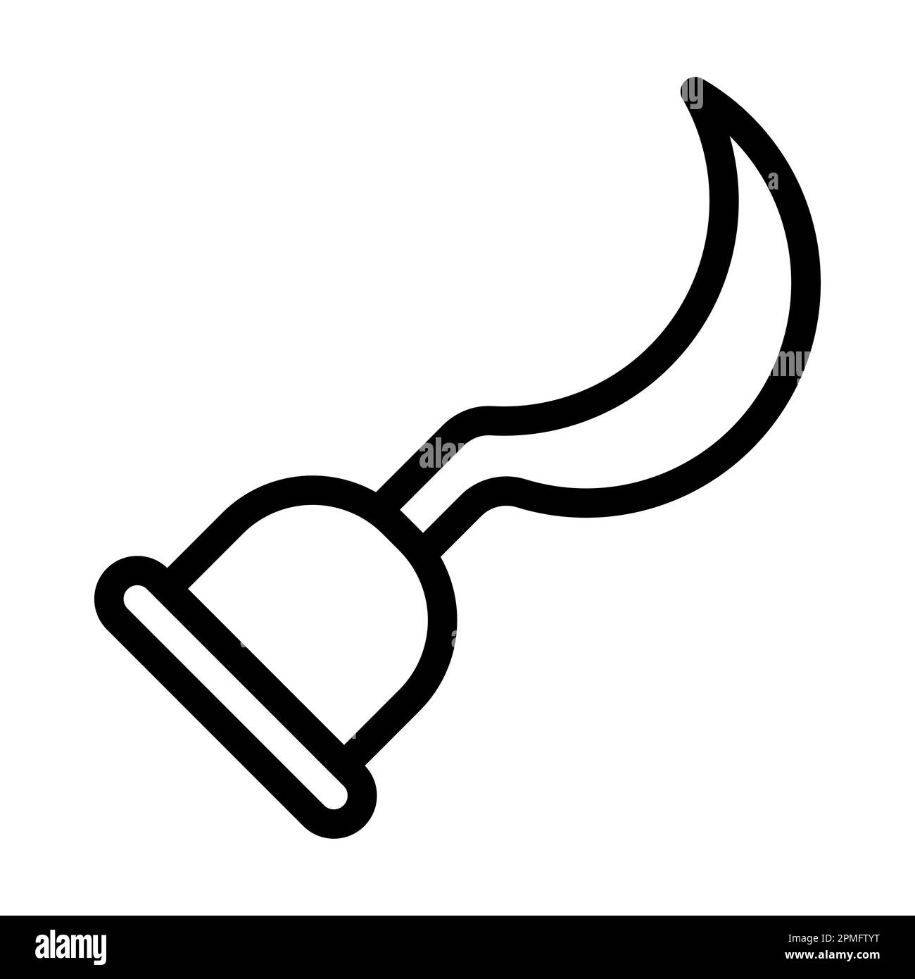 Hook Vector Thick Line Icon For Personal And Commercial Use Stock Photo ...
