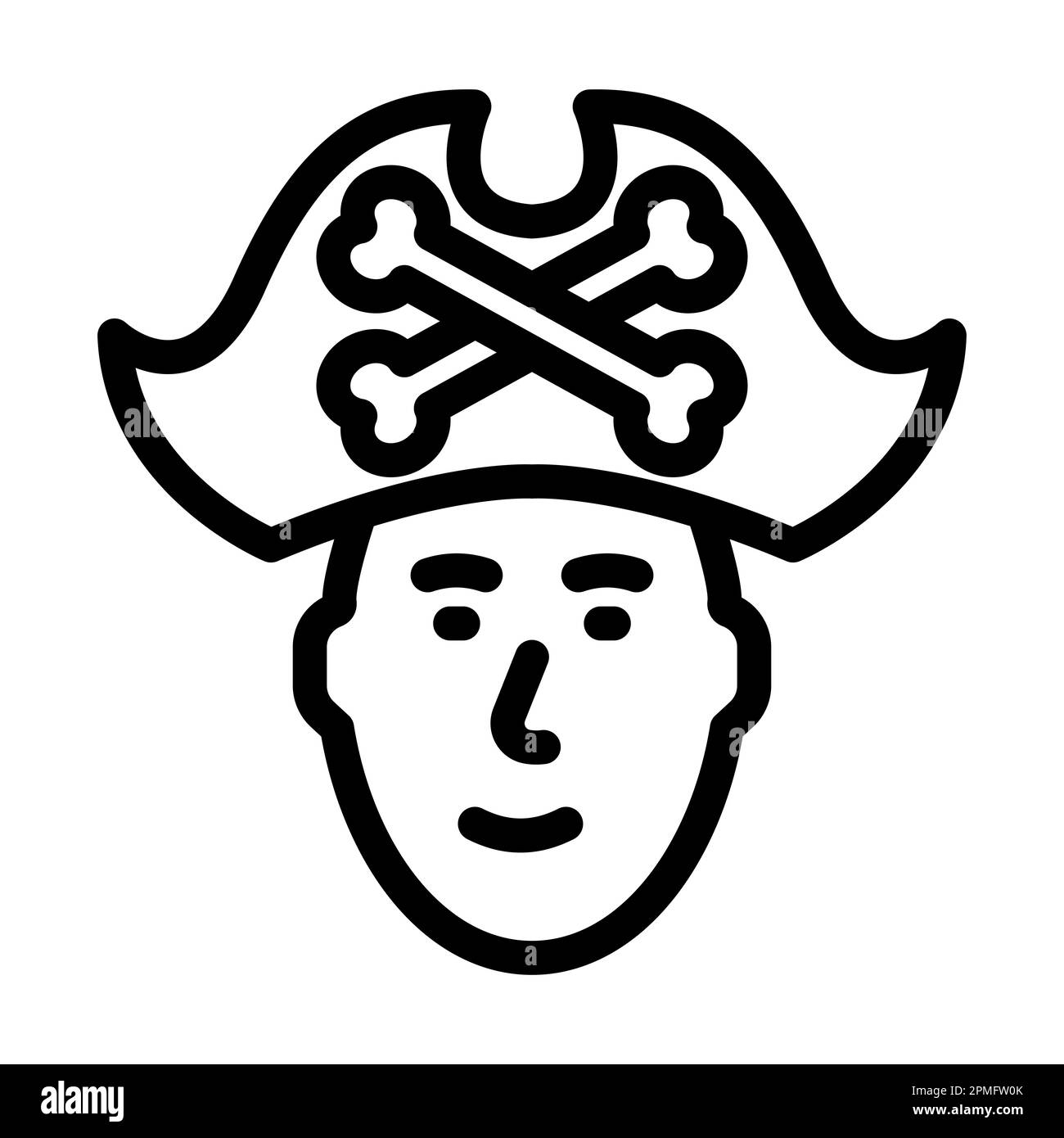 Pirate Head Clip Art Black And White