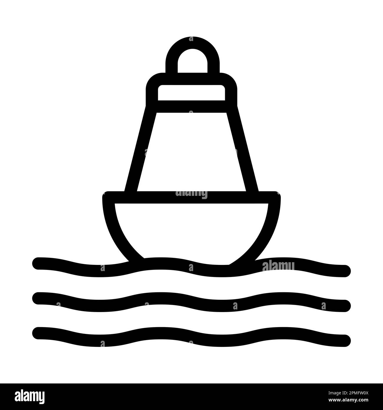 Buoy Vector Thick Line Icon For Personal And Commercial Use Stock Photo ...