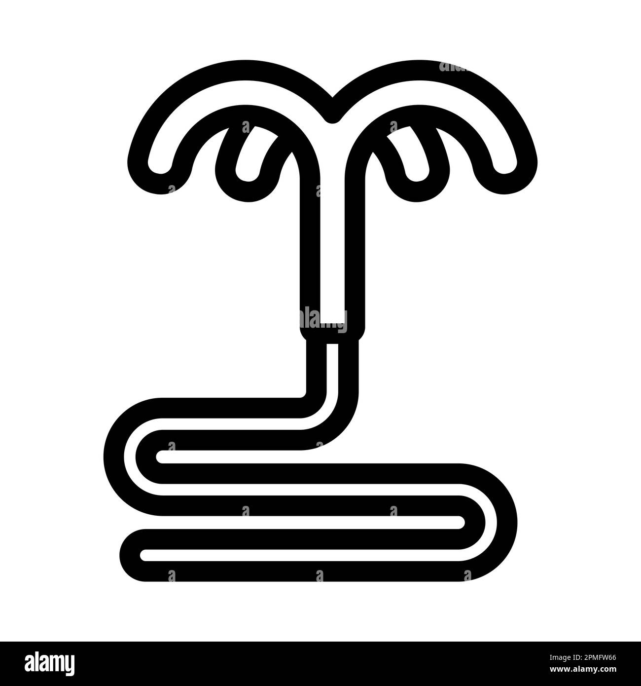 Grappling Hook Vector Thick Line Icon For Personal And Commercial Use ...