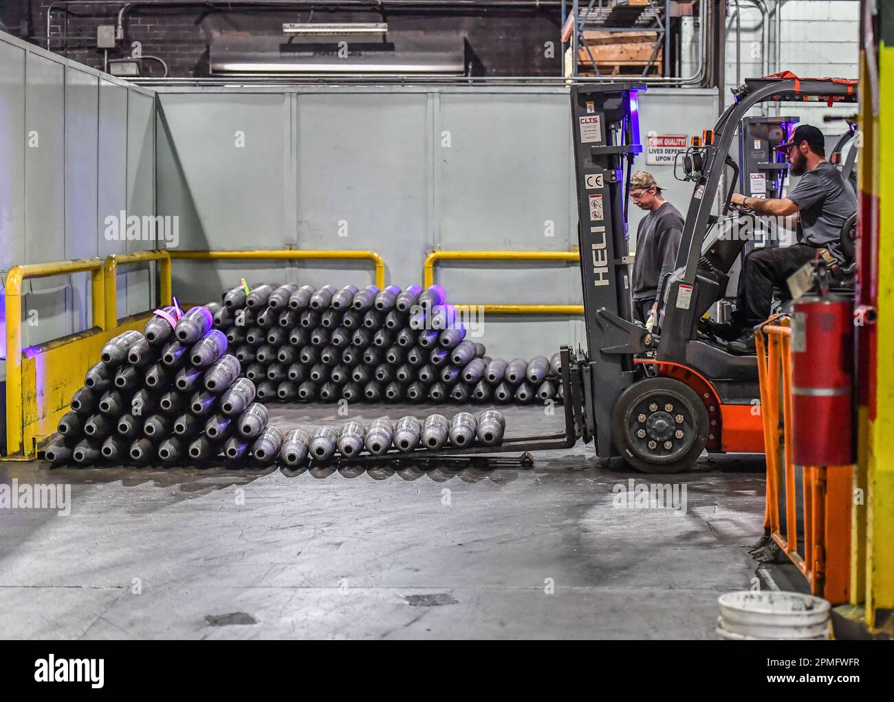 Artillery shells forklift hi-res stock photography and images - Alamy