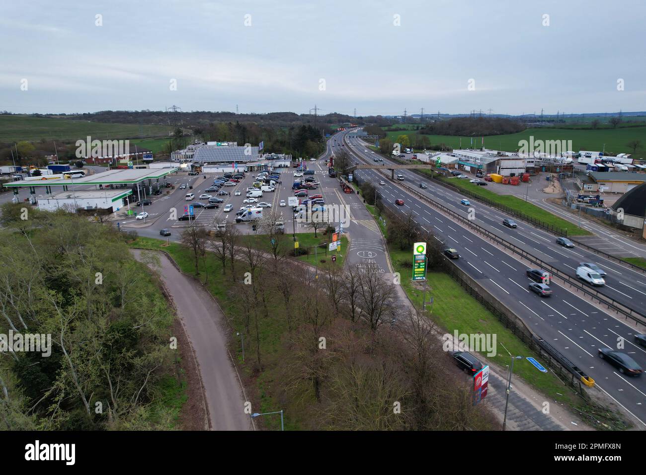 Aerial highway accident hi-res stock photography and images - Alamy