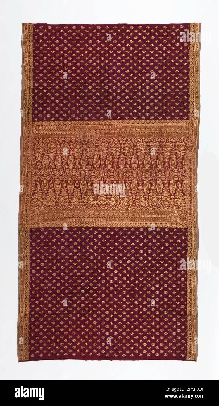 Sarong (kain Songket) (Indonesia); silk, metallic threads Stock Photo ...