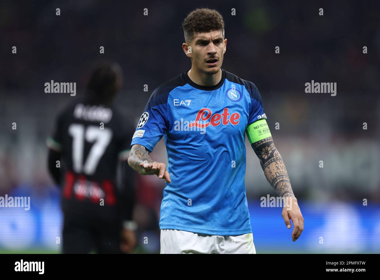 Milano, Italy. 12th Apr, 2023. Giovanni Di Lorenzo of Ssc Napoli looks ...