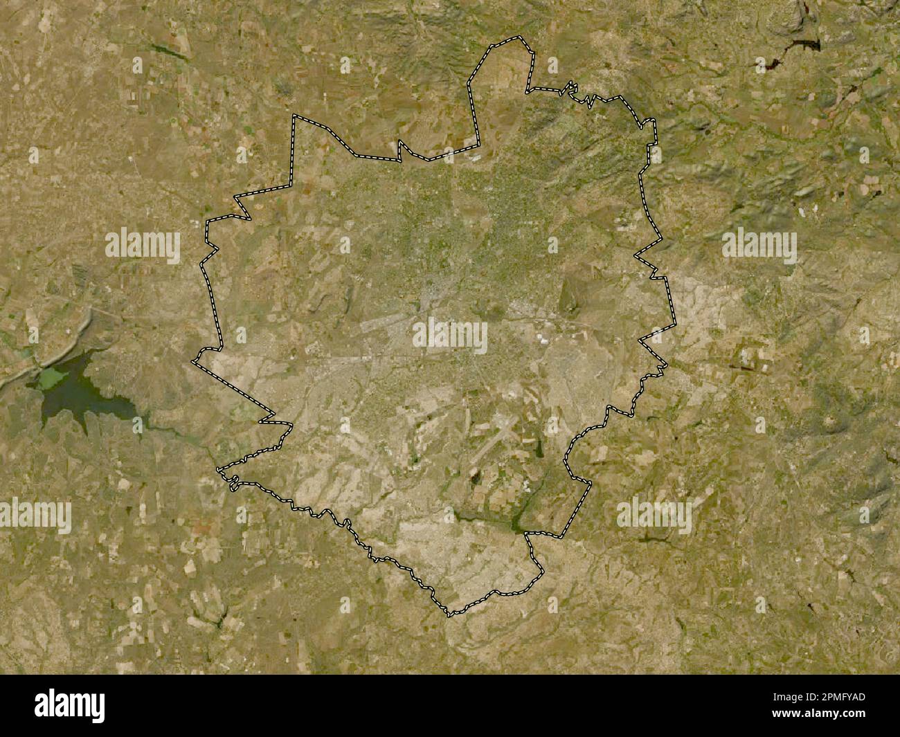 Harare, city of Zimbabwe. Low resolution satellite map Stock Photo - Alamy