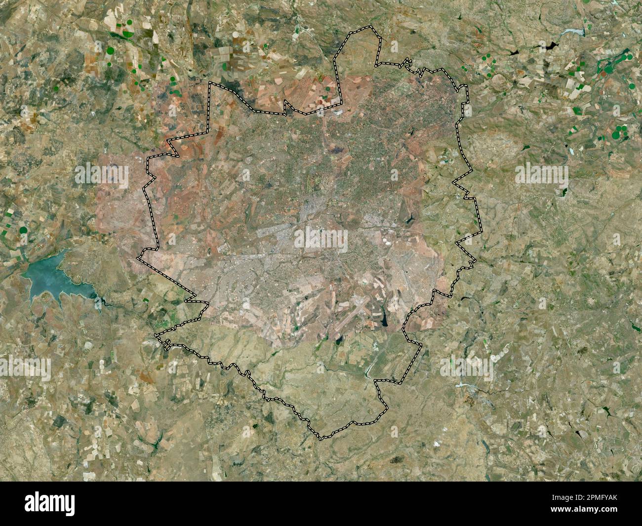 Harare, city of Zimbabwe. High resolution satellite map Stock Photo - Alamy