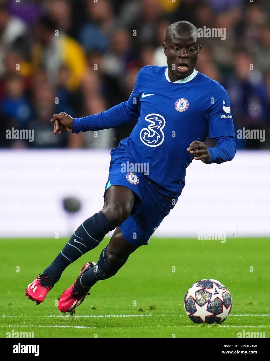 Madrid, Spain. 12/04/2023, Ngolo Kante of Chelsea FC during the UEFA ...