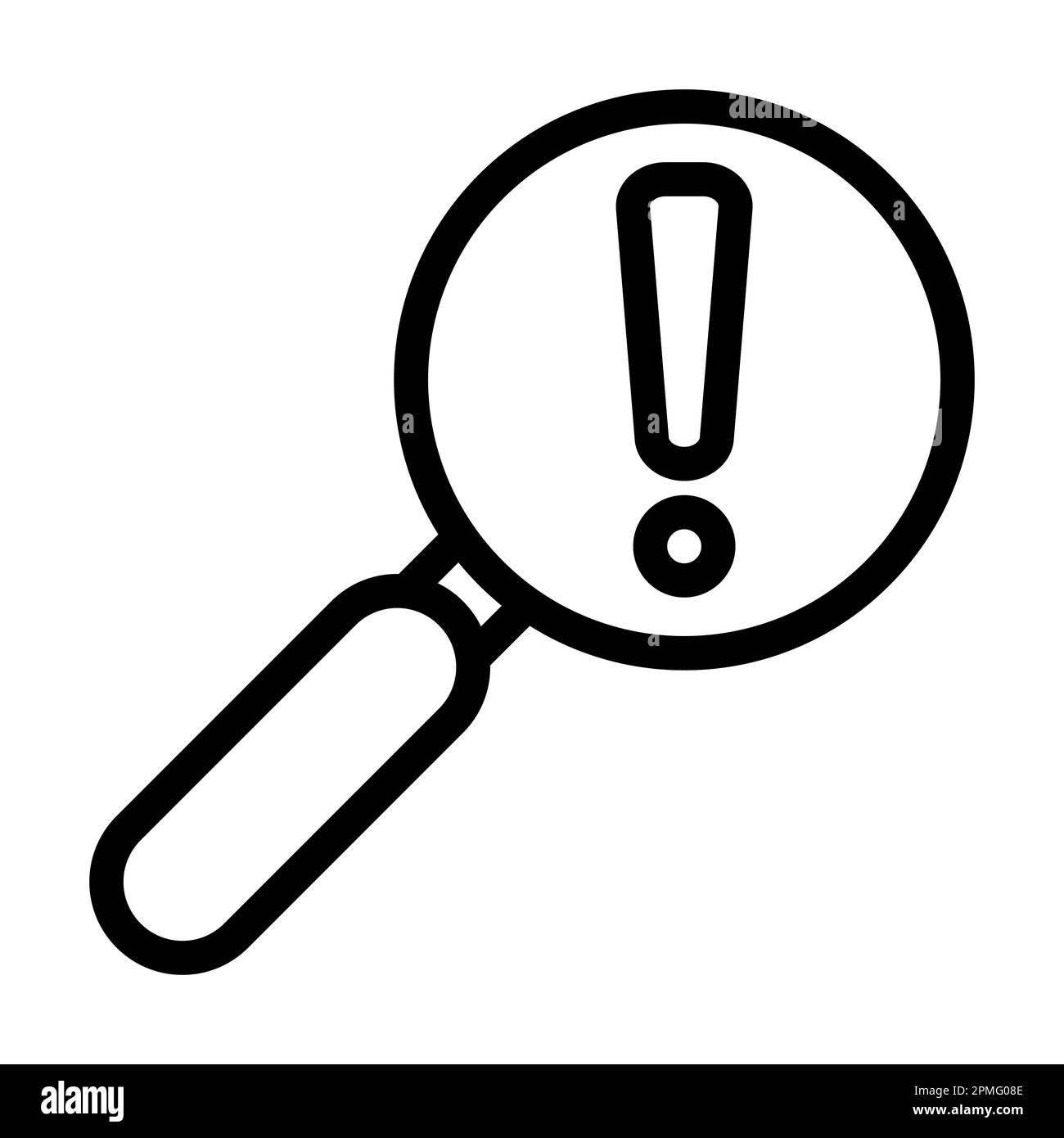 Identify Vector Thick Line Icon For Personal And Commercial Use Stock Photo - Alamy