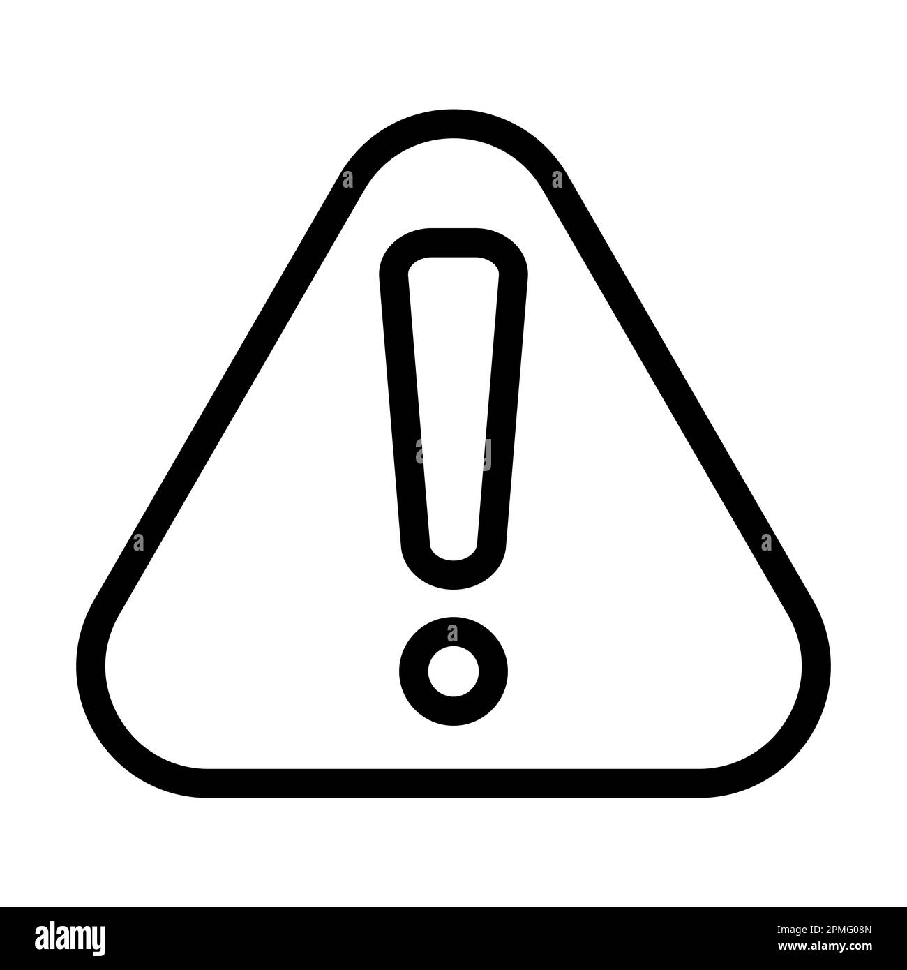 Alert Vector Thick Line Icon For Personal And Commercial Use Stock ...