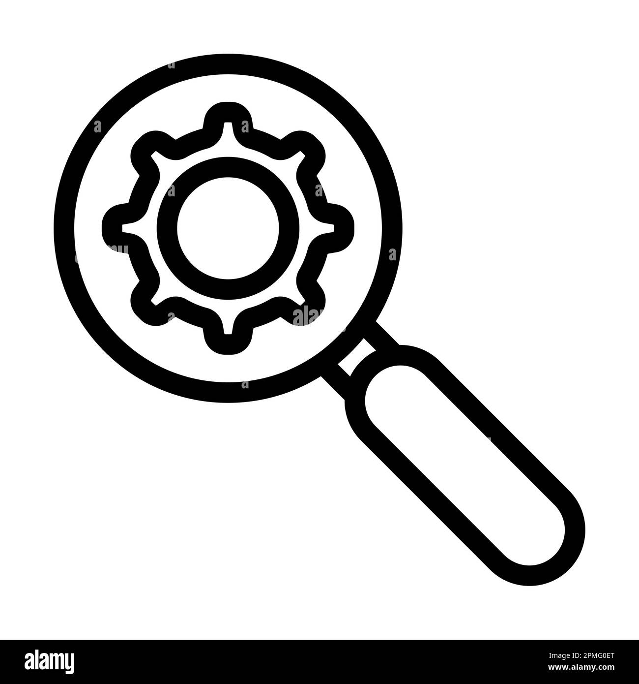 Monitored Vector Thick Line Icon For Personal And Commercial Use Stock