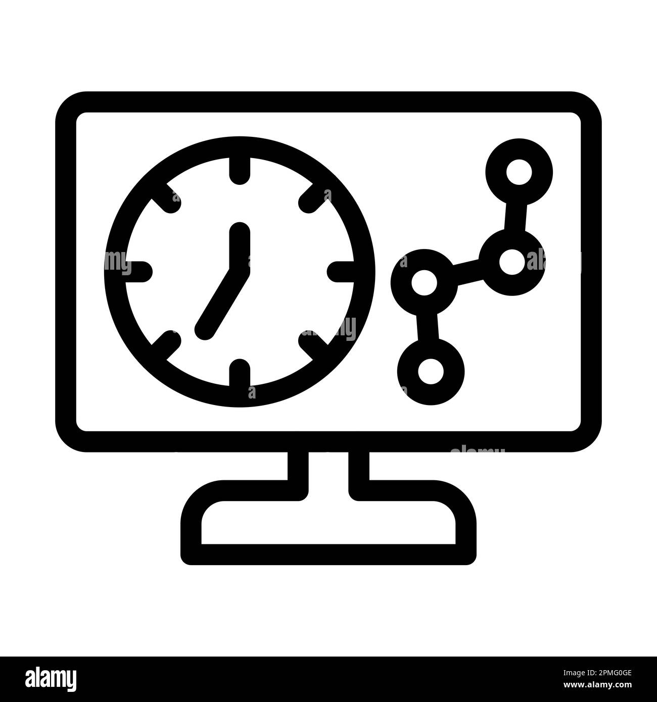 Timeline Vector Thick Line Icon For Personal And Commercial Use Stock ...