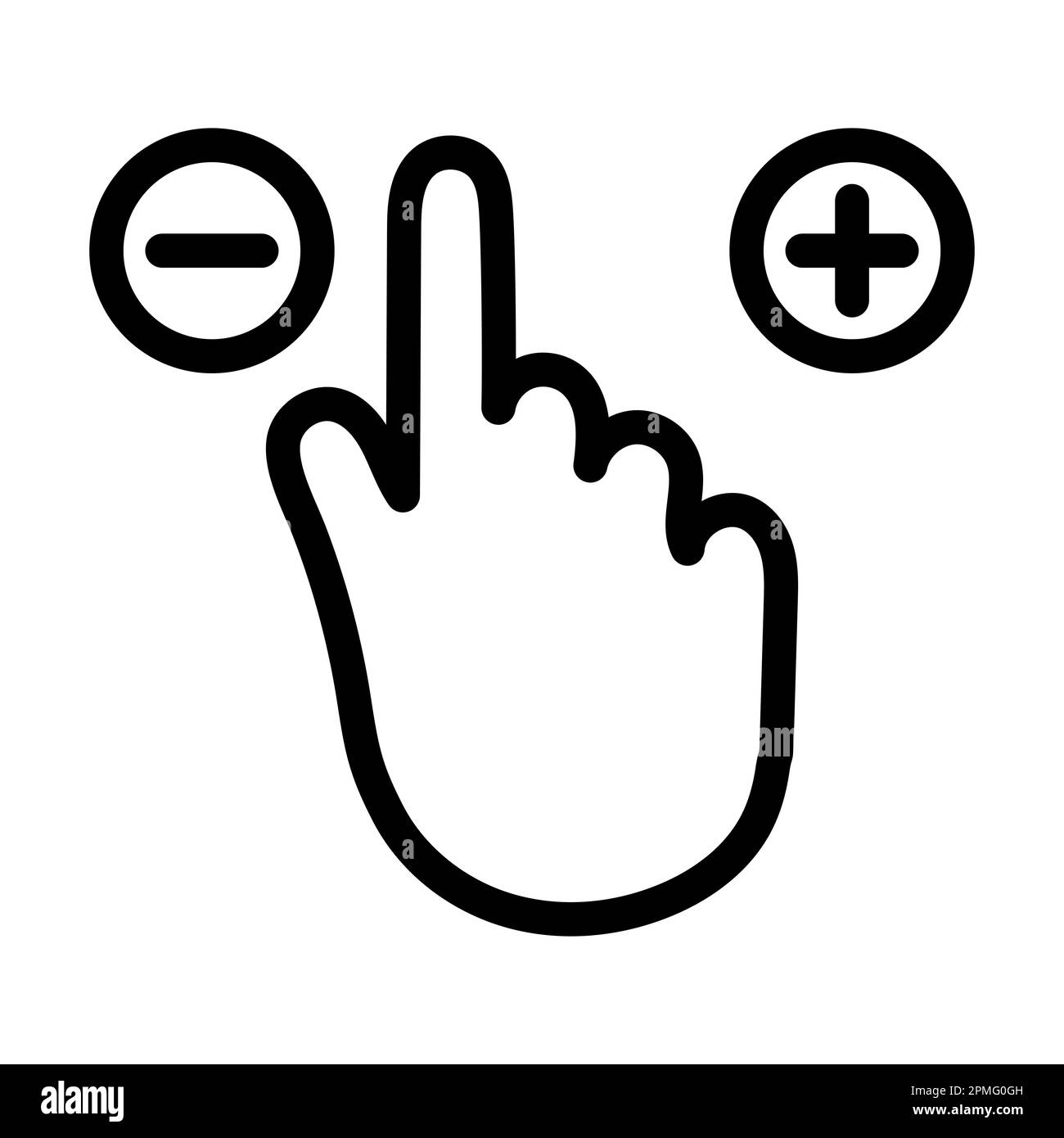 Option Vector Thick Line Icon For Personal And Commercial Use Stock ...