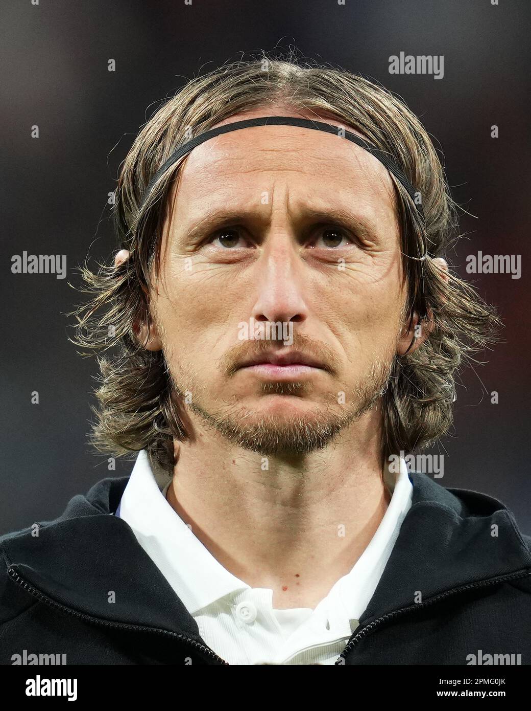 Madrid, Spain. 12/04/2023, Luka Modric of Real Madrid during the UEFA ...