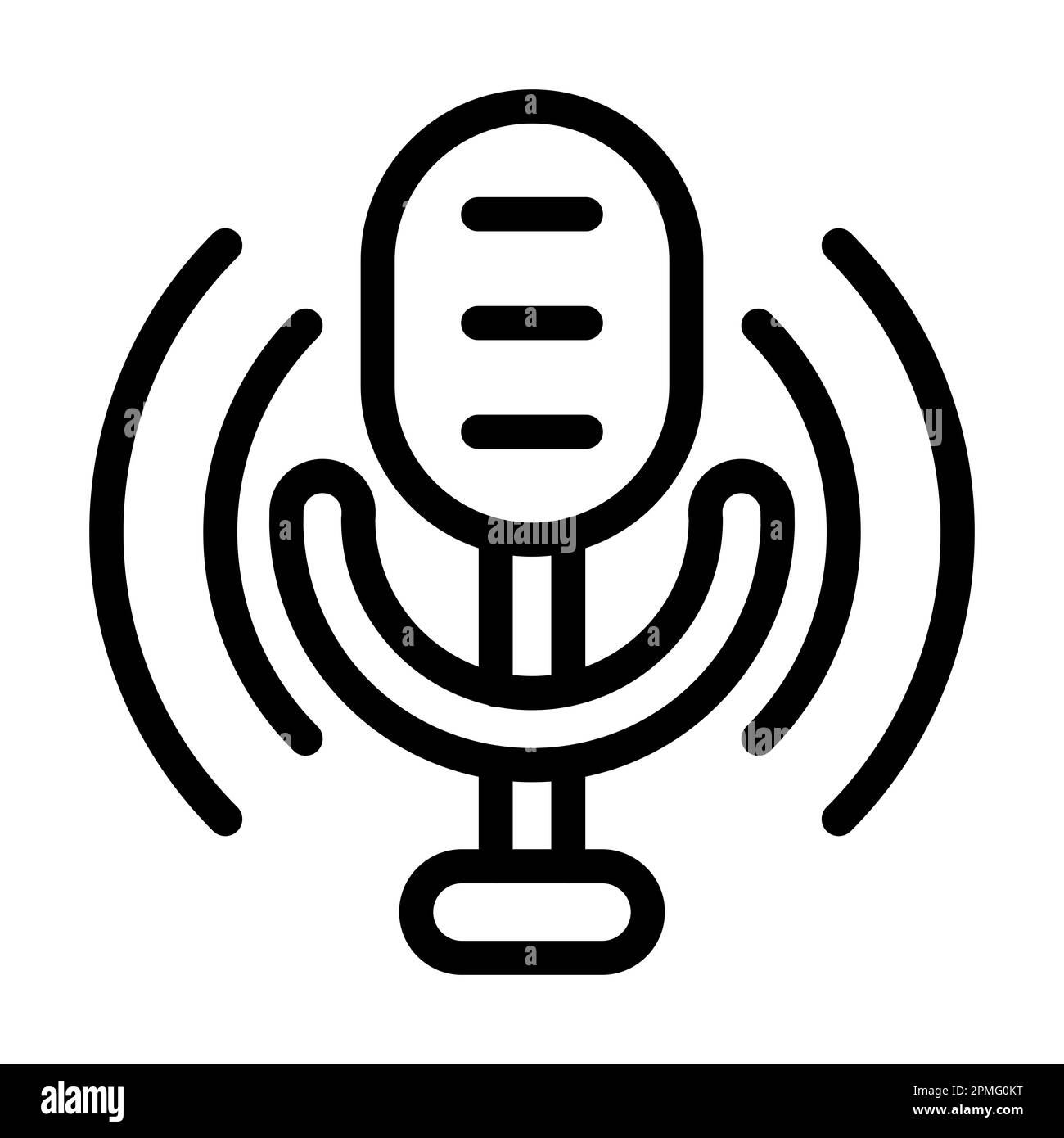 Voice Assistant Vector Thick Line Icon For Personal And Commercial Use ...